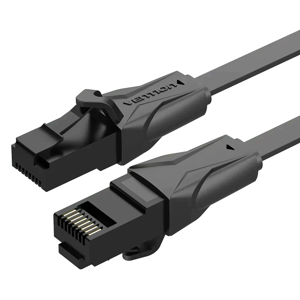 VEN-IBABG - Vention Flat CAT6 UTP Patch Cord Cable 1.5M Black | Tech ...