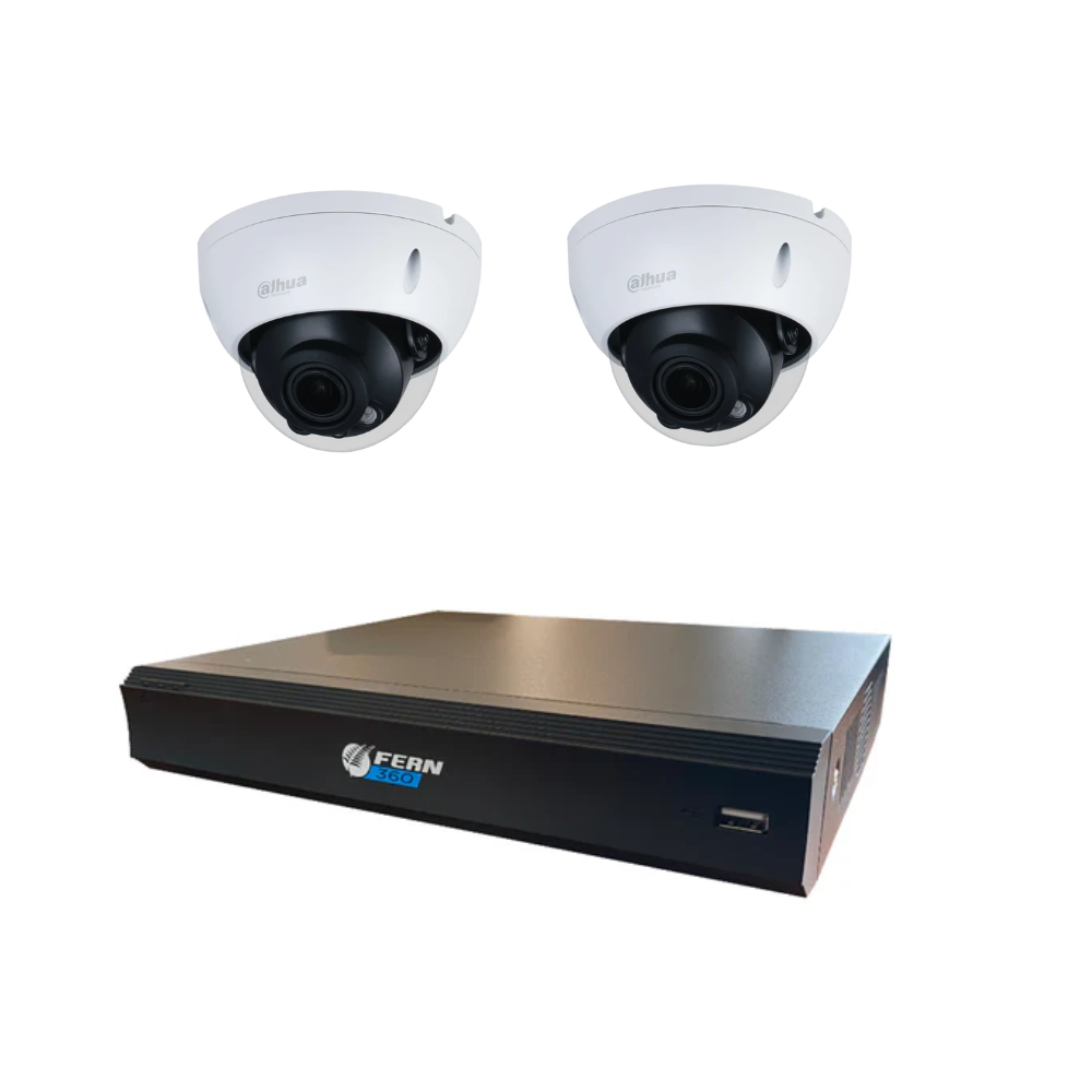 Surveillance Kit - 8ch OEM NVR (no HDD) with 2x Dahua Motorised 8MP Va ...