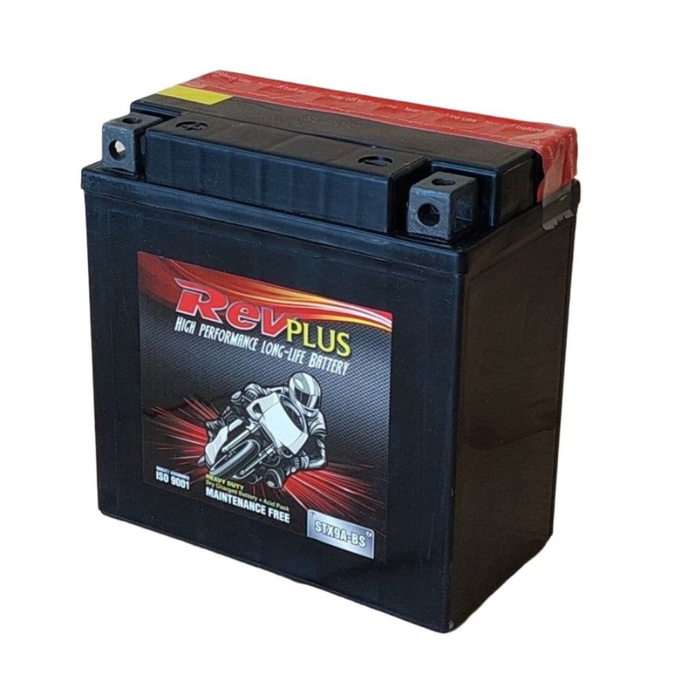 STX9A-BS - Revplus Motorbike Battery 12V 9Ah | Essential Security Supplies