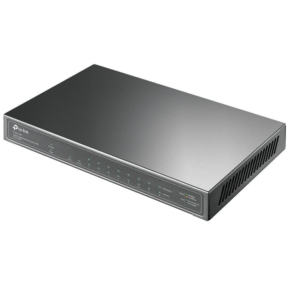 TL-SG1210P - TP-Link 10-Port Gigabit Desktop Switch with 8-Port PoE+ ...