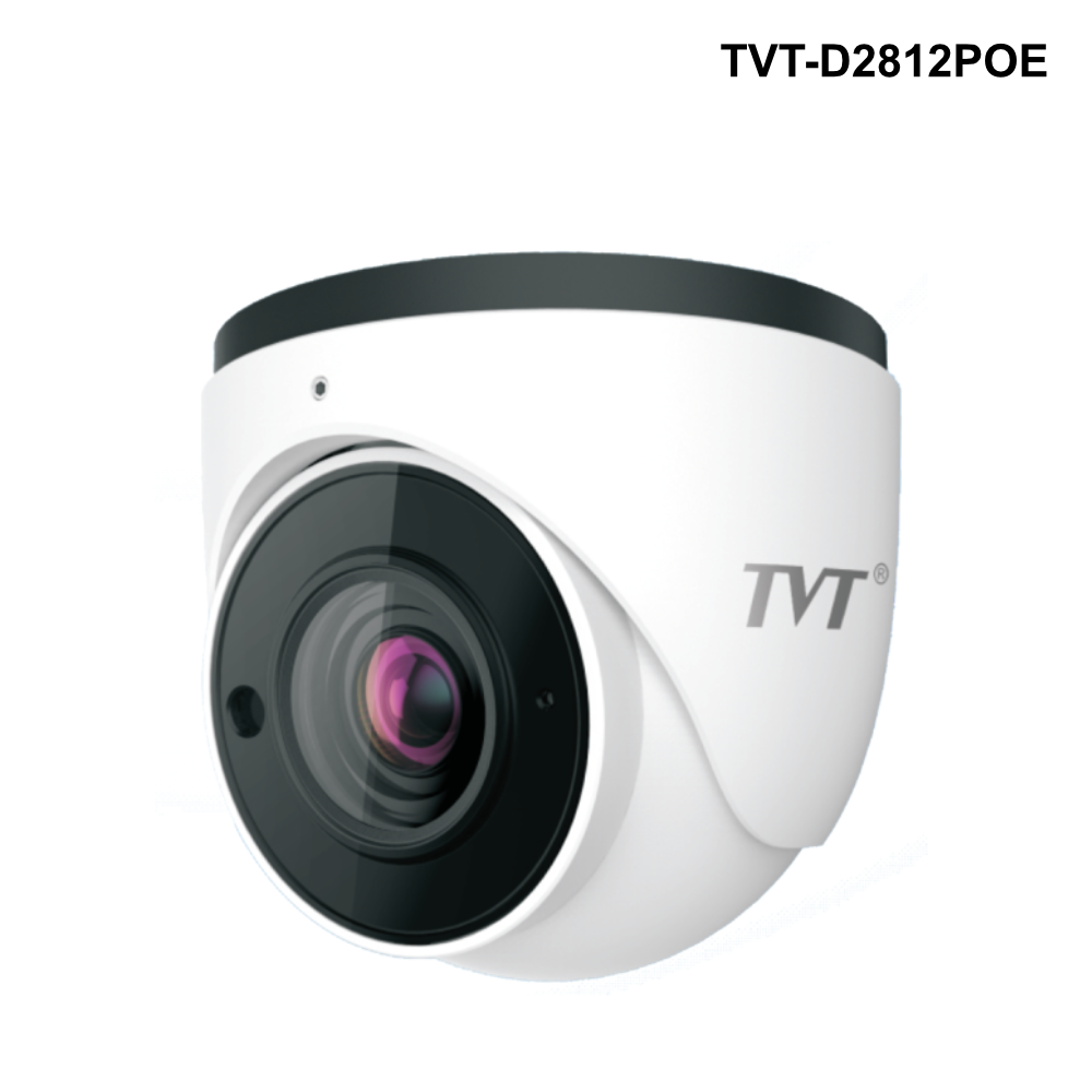TVT-D2812POE - TVT 5MP 2.8-12mm Varifocal Lens, Outdoor Dome POE camer ...
