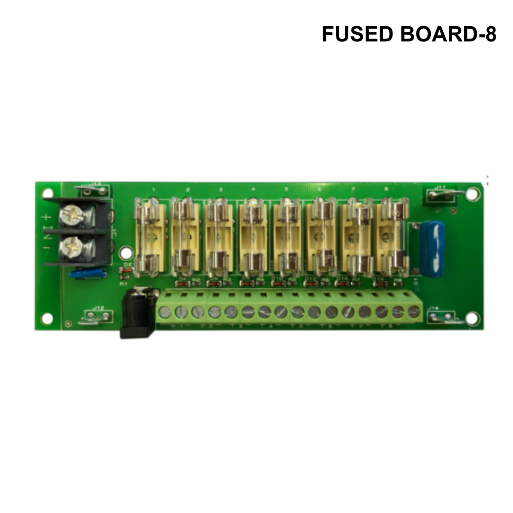 FUSED BOARD-8 - 8 way power distribution board | Essential Security ...