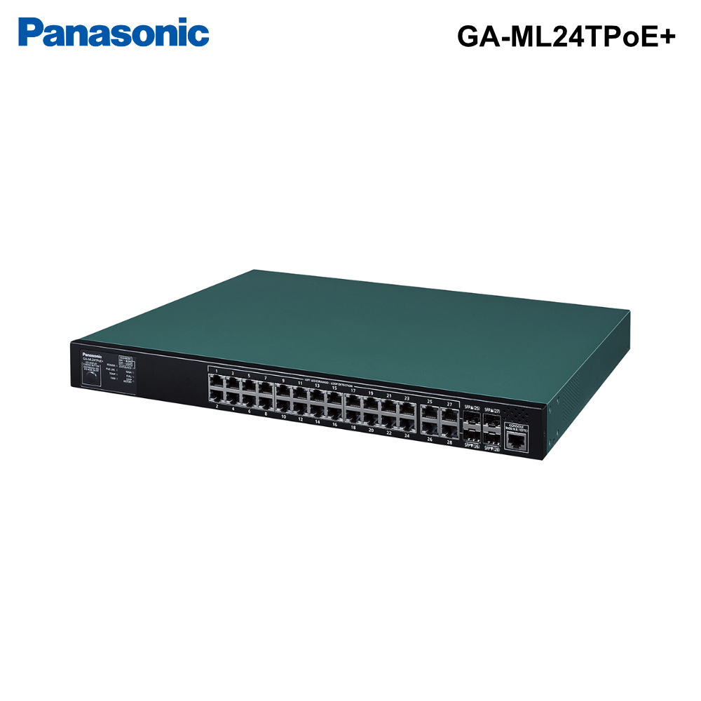 GA-ML24TPoE+ - Panasonic PoE Ethernet Switch with management function ...