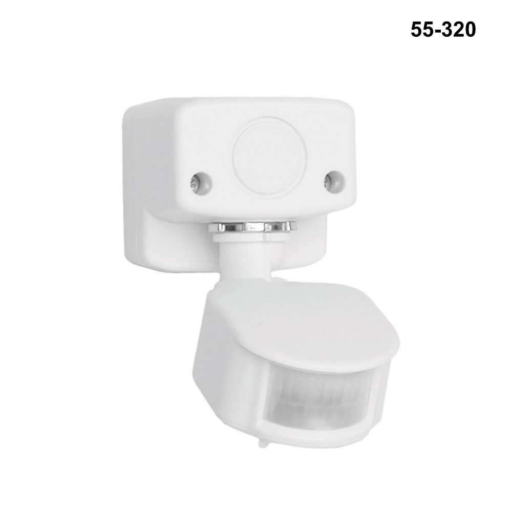 HW55-320 - Surface Mount Outdoor Infrared Motion Sensor, IP44 White, 1 ...