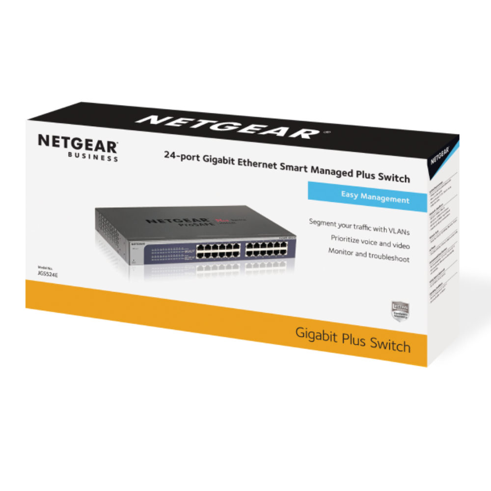Netgear JGS524AU - 24-port Gigabit Unmanaged Rackmount Switch, ProSAFE ...