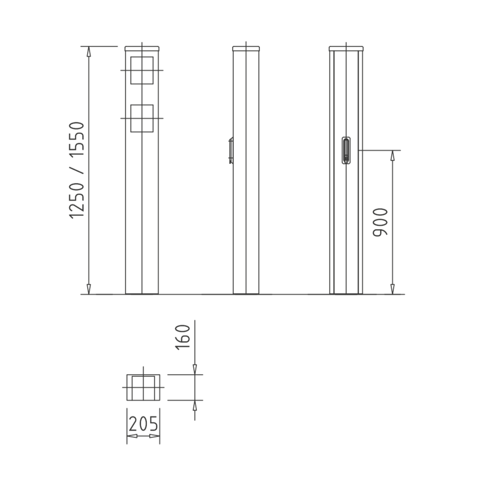CRP-E03 - dormakaba Stainless Steel Card Reader Post - Alliance ...
