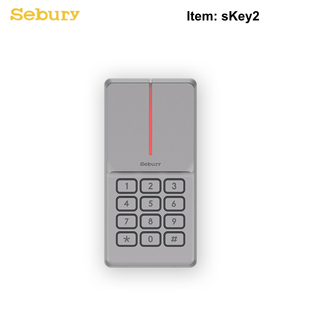 sKey2 - Sebury Metal HID & EM Prox Card Reader & Touch PinPad Entry ...